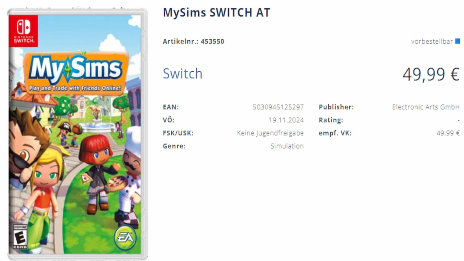 Confirmed: MySims Cozy Bundle heading to the Nintendo Switch this ...