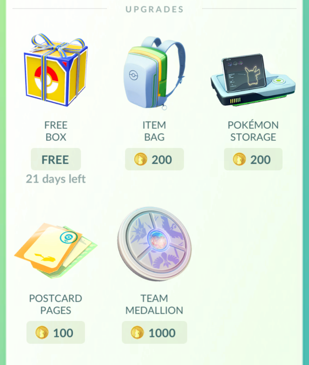 Pokémon GO: Free Box with 200 Item Storage Upgrade until November 30th ...